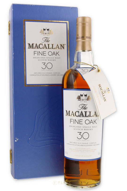 Buy Macallan 30 Year Old Fine Oak Blue Box [Pre-2008, Box Note ...