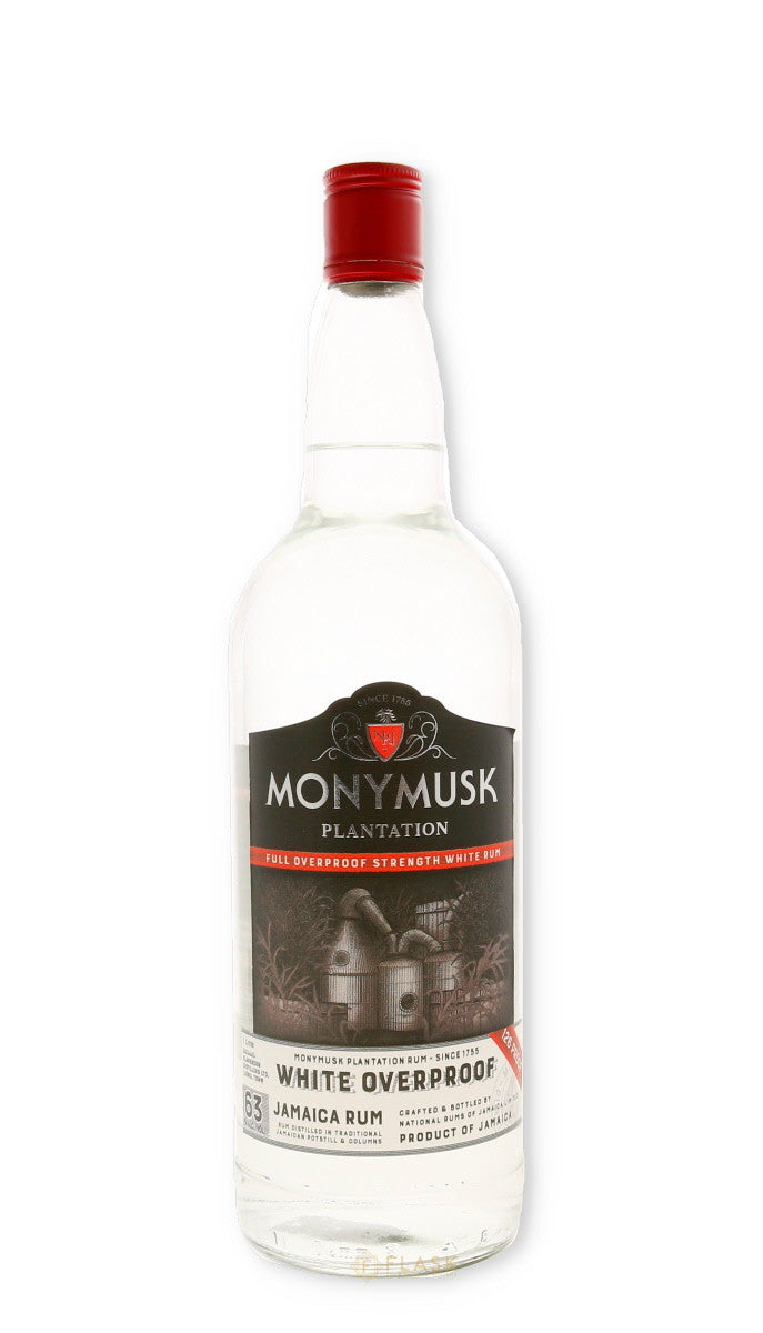 Buy Monymusk Overproof White Rum 1 liter | Flask