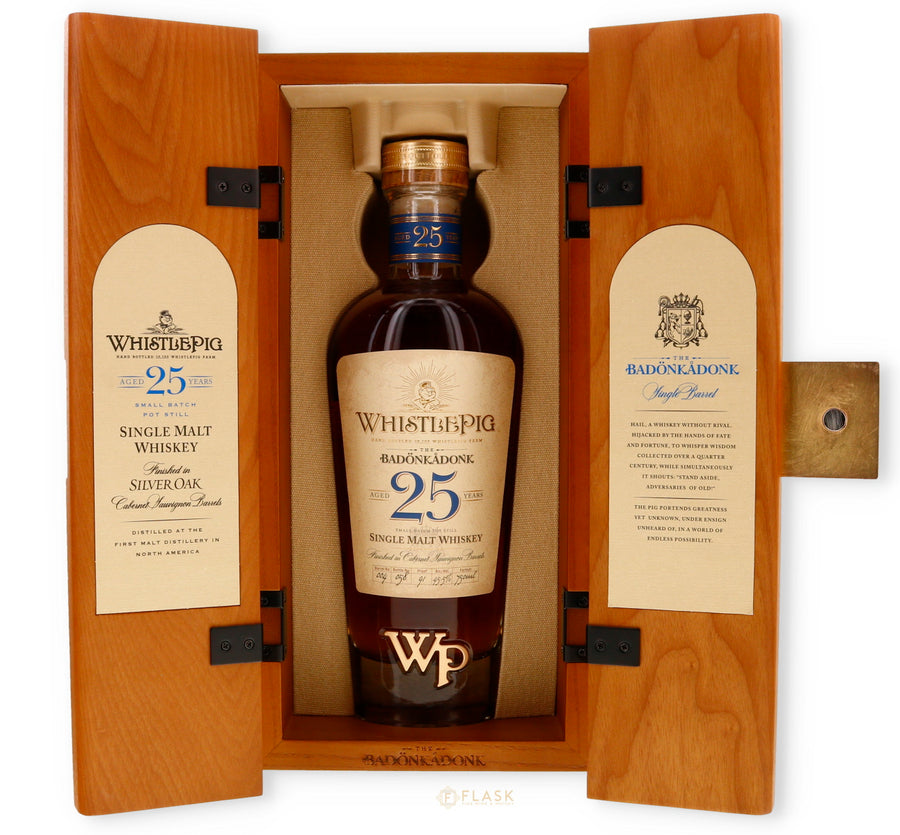 WhistlePig The Badonkadonk 25 Year Single Malt Whiskey | Flask Wines
