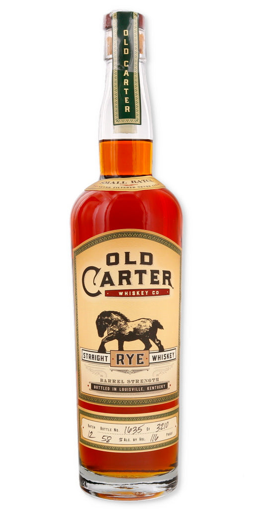 Old Carter Straight Rye Whiskey Batch 12 116 proof