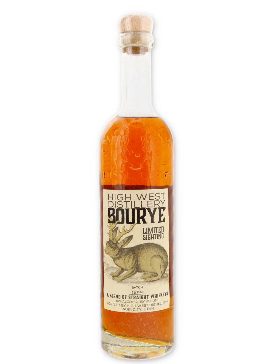 High West Bourye Old "Limited Sighting" Label Straight Whiskey - Flask
