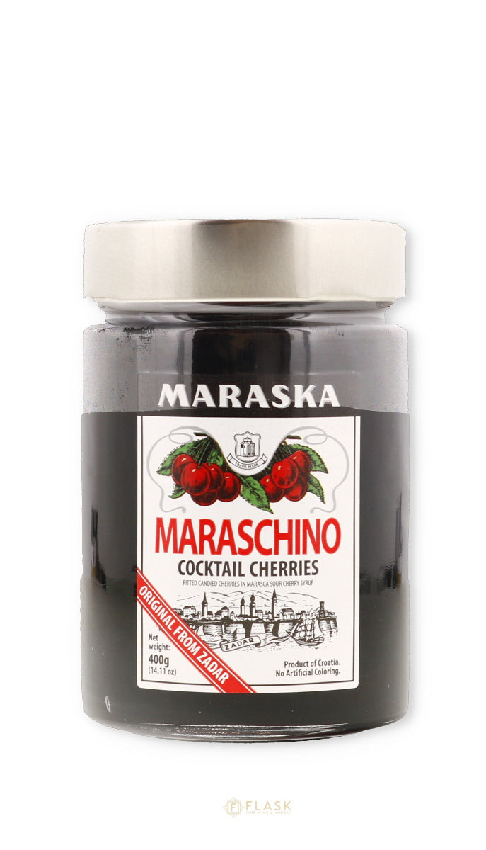 Maraska Maraschino Cocktail Cherries 400g 14.11oz | Flask Wines