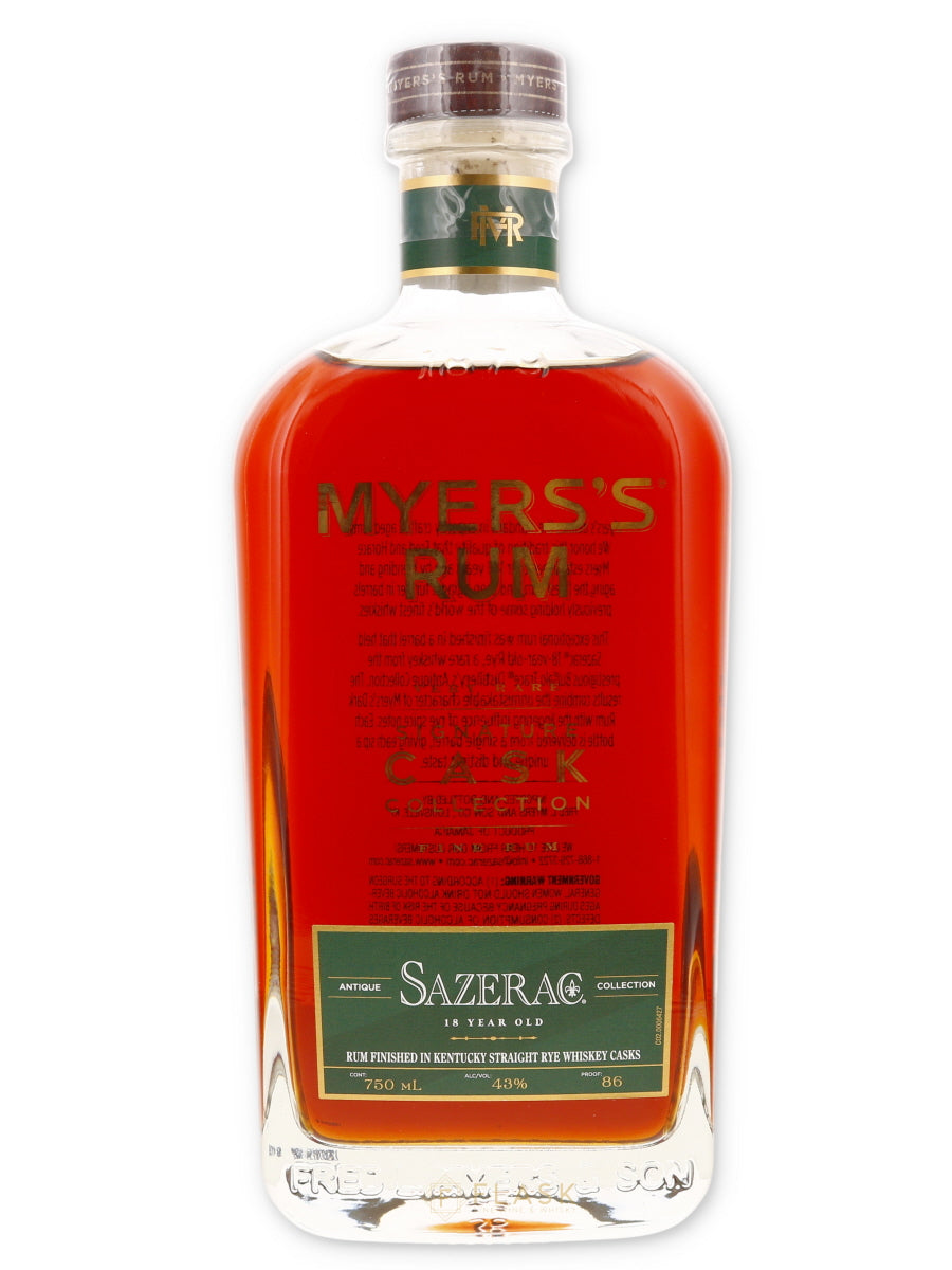 Buy Myers Rum Sazerac 18 Signature Cask Collection Rum 750ml | Flask
