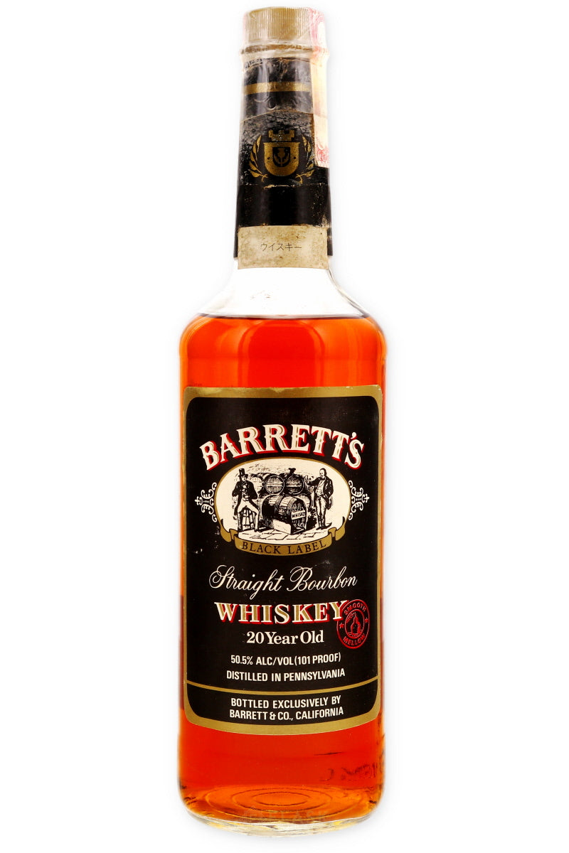 Barrett's 20 Year Old Black Label Straight Pennsylvania Bourbon - Flask