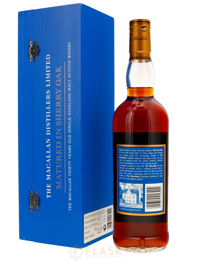 Buy Macallan 30 Year Sherry Cask Blue Label 1990s-00s [Blue Box] 70cl ...