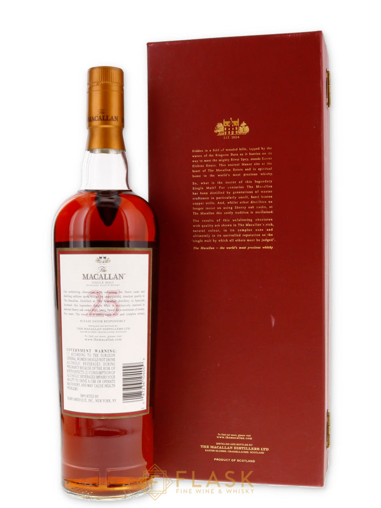Buy Macallan 25 Year Old Sherry Cask [Red Box 2000s Release] | Flask Wines